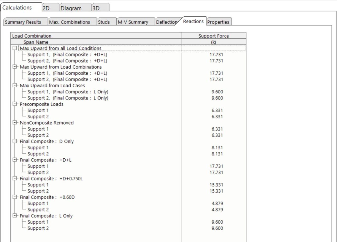 Composite Steel Beam Module - ENERCALC