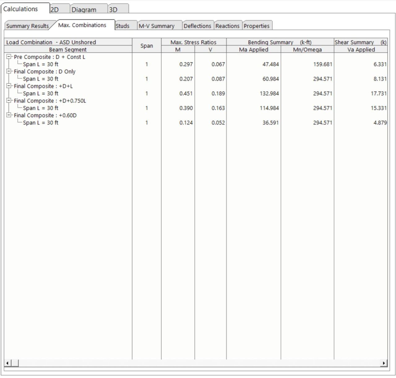 Composite Steel Beam Module - ENERCALC